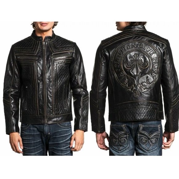 Affliction | Jackets & Coats | Affliction Mens Jacket Lemmy Leather ...